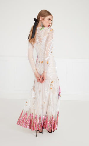 Opera Tattoo Dress - White Mix | Dresses and Jumpsuits | Temperley ...