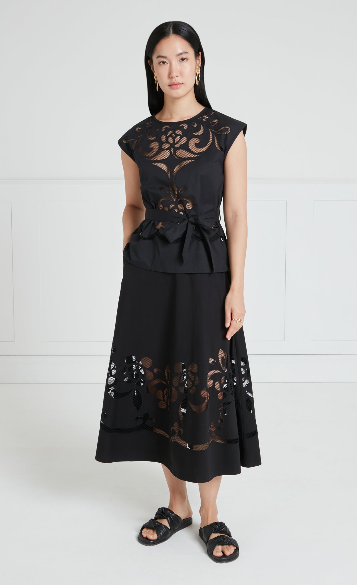 Nelle Sleeveless Top - Black | Tops | Temperley London – Temperley ...