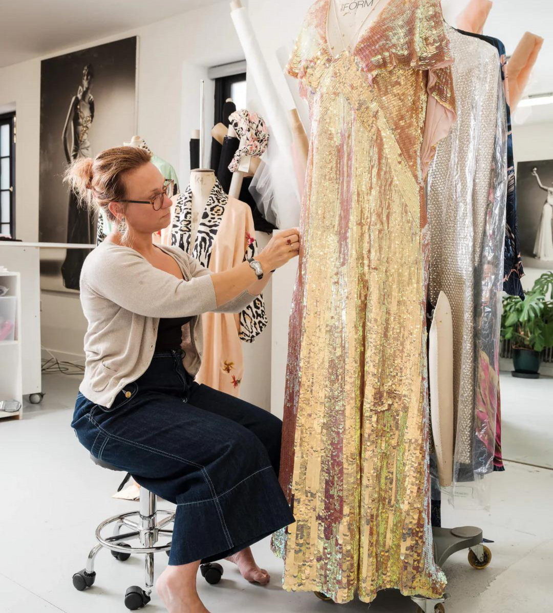 Filigree Dress - Iridescent Gold | Dresses and Jumpsuits | Temperley ...