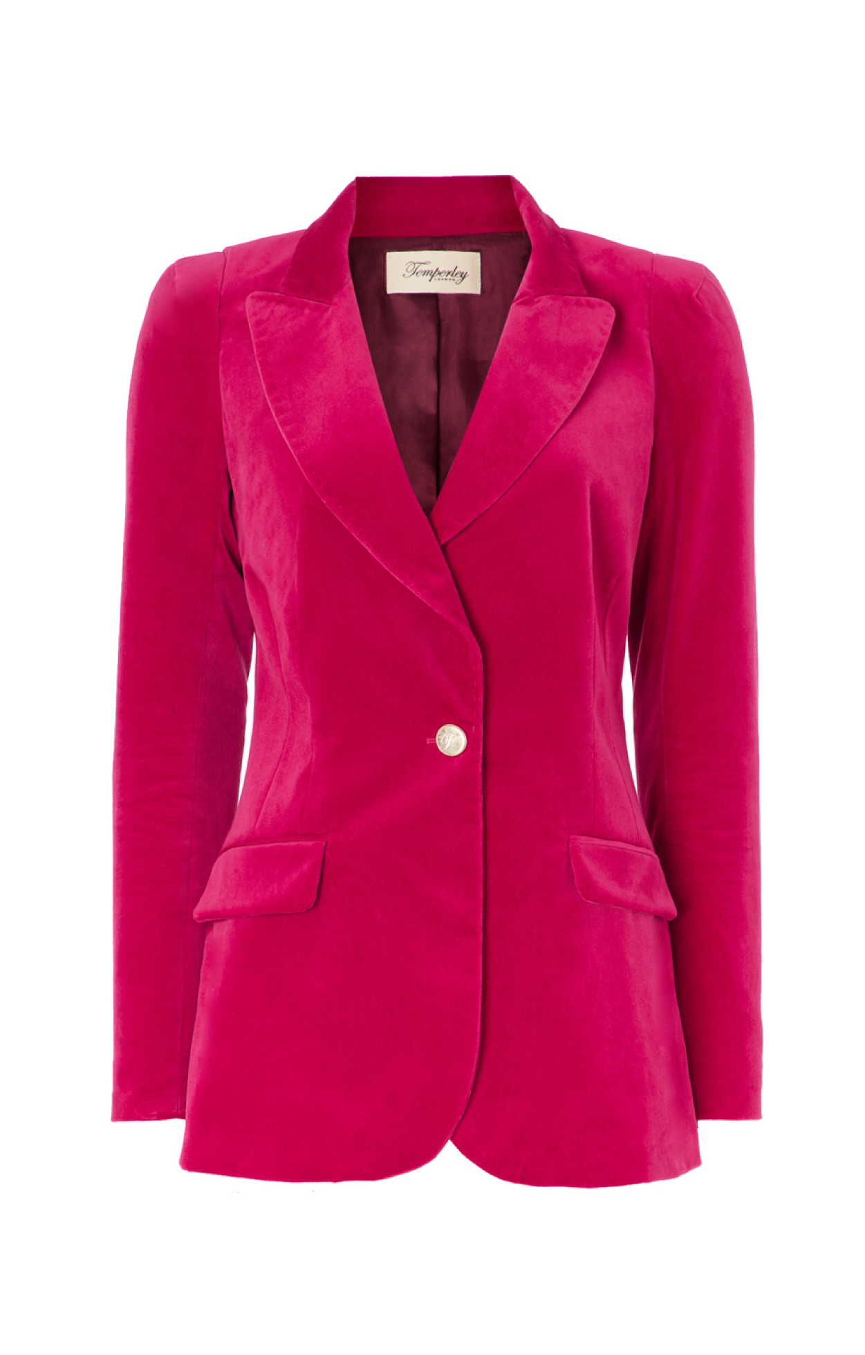 Clove Velvet Jacket - Hot Pink | Tailoring | Temperley London ...